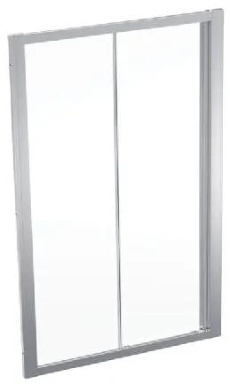 Geberit GEO - Sprchové dveře 120x190 cm, stříbrná/čiré sklo 560.153.00.2