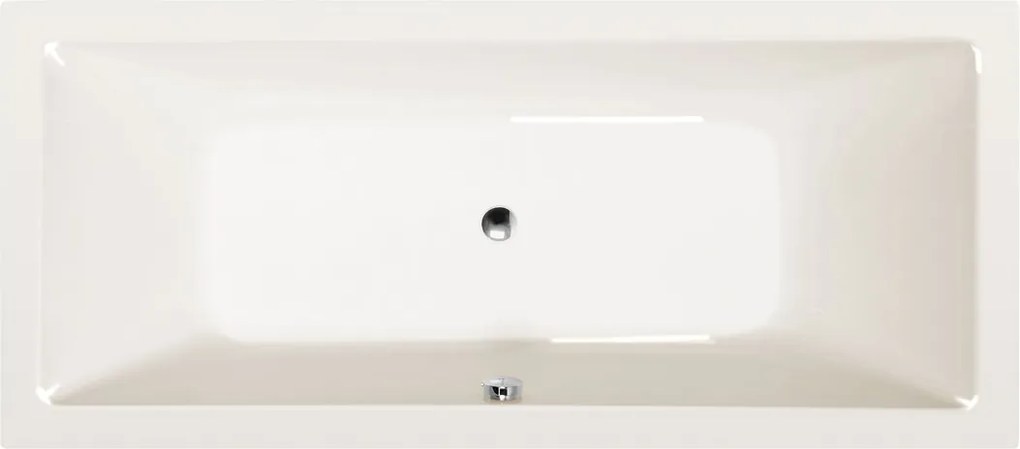 Polysan Krysta obdélníková vana 180 x 80 x 39 cm akrylát ivory béžová 71710.40