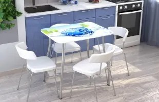 Casarredo Jídelní stůl ICE s potiskem II.jakost