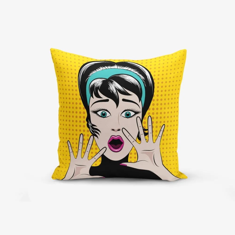 Povlak na polštář s příměsí bavlny Minimalist Cushion Covers PopArt Points, 45 x 45 cm