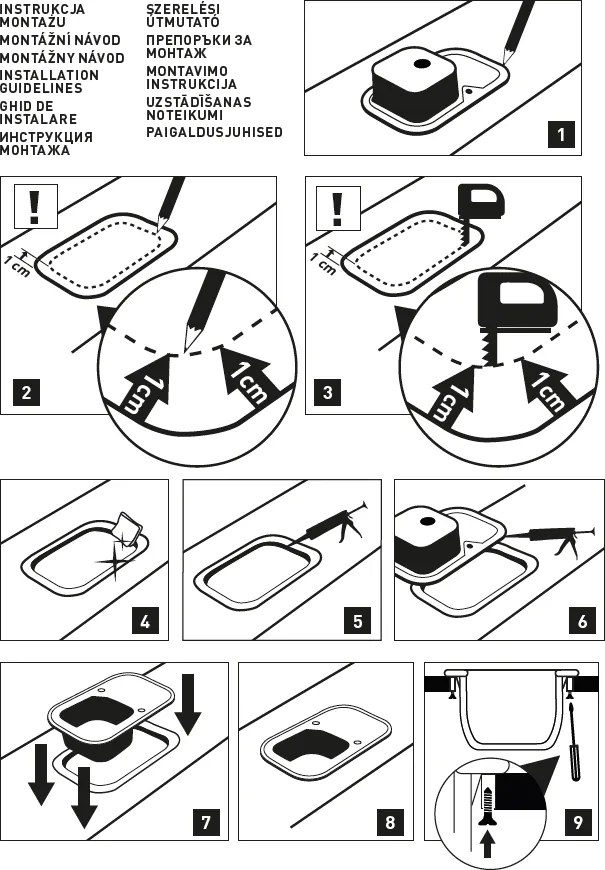 Novaservis Dřezy - Granitový dřez 580x480 mm, Písková, DRGM48/58SA