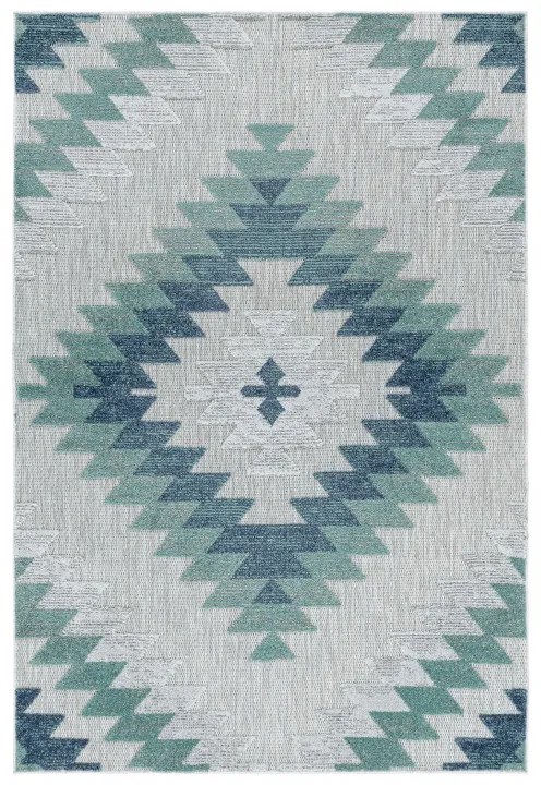 Ayyildiz, Kusový koberec Bahama 5154 Blue – na ven i na doma, 80x250, modrá, chodba / předsíň