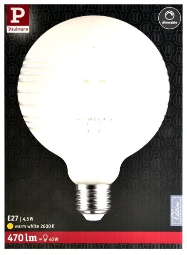 LED Stmívatelná žárovka CLASSIC G125 E27/4,5W/230V 2600K - Paulmann 28744