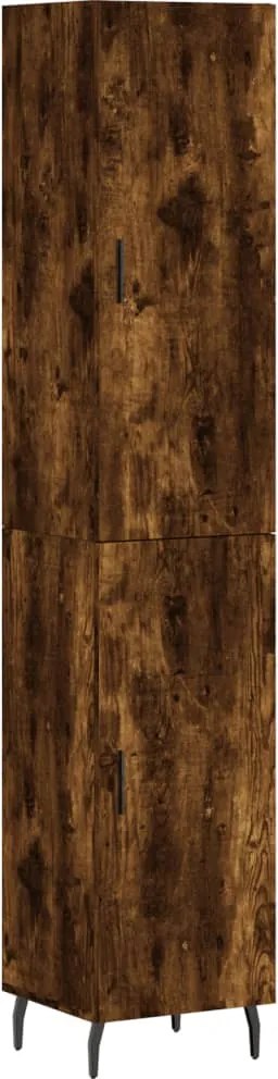 Skříň highboard kouřový dub 34,5 x 34 x 180 cm kompozitní dřevo 3198806