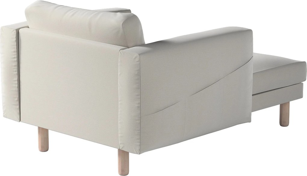 Potah na IKEA Norsborg šezlong s loketními opěrkami barva šedá látka sametová