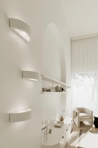 Nástěnné keramické svítidlo SOLLUX Atena E27 1x60W bez zdroje SL.0001 bílá