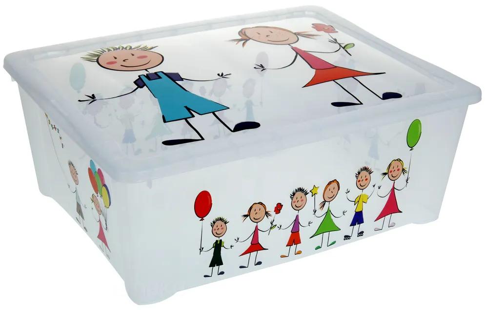 Box na hračky KIDS - kontejner s víkem