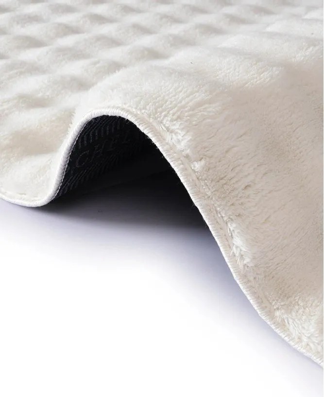 Slonovinový pratelný koberec 100x250 cm Bubble Emarald – Mila Home