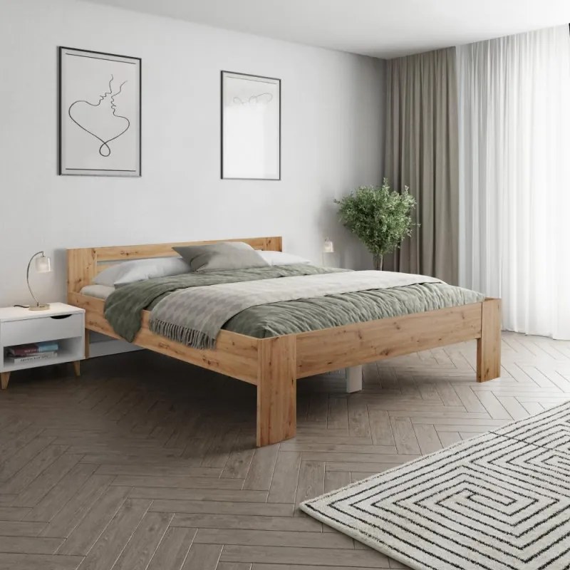 Postel BASIS, 180x200, dub artisan Kondela 0000402517