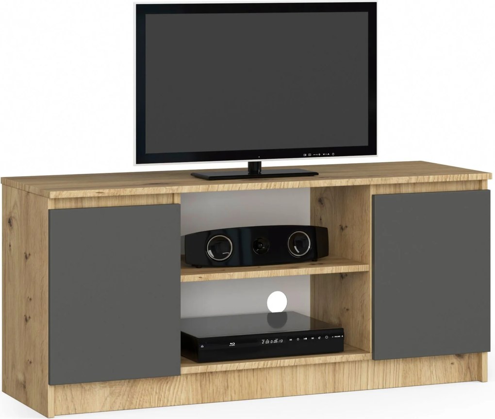 TV stolek K120 dub artisan/grafitová šedá