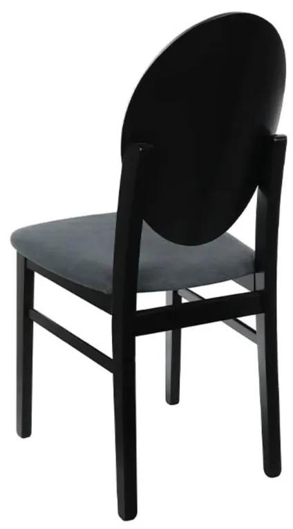 BERNARDIN jídelní židle, černá/šedá