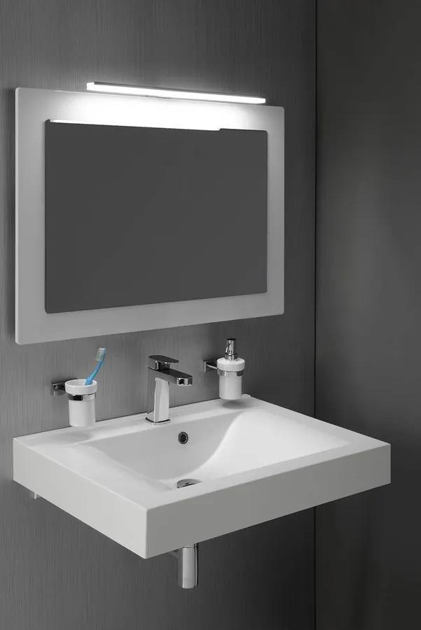 Sapho, MITRA zrcadlo v rámu 720x520x40mm, bílá, MT191