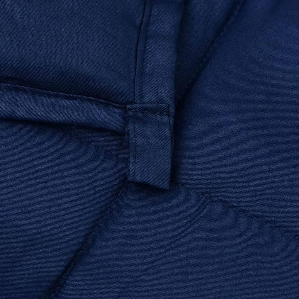 Zátěžová deka modrá 135 x 200 cm 10 kg textil,  3154798