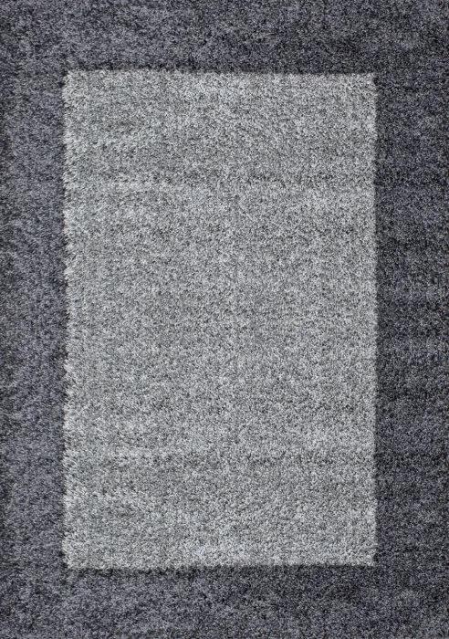 Chlupatý kusový koberec Life Shaggy 1503 šedý Typ: kulatý 200 cm