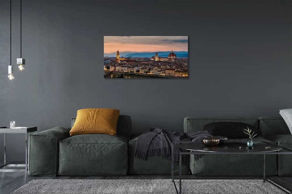 Obrazy na plátně Italy Panorama katedrála hory 120x60 cm