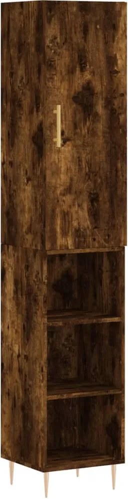 Skříň highboard kouřový dub 34,5 x 34 x 180 cm kompozitní dřevo 3198974