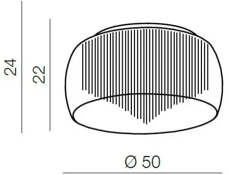Designový lustr Rego 50