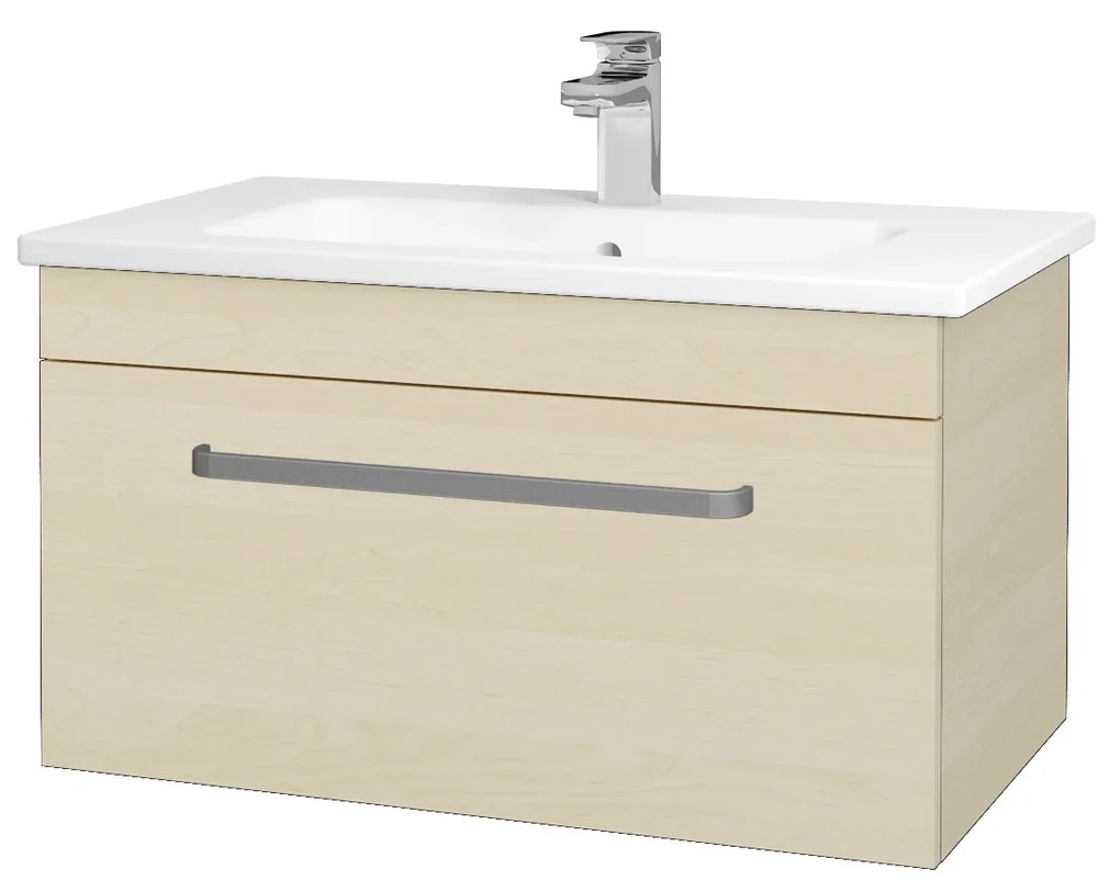 Dřevojas Koupelnová skříň ASTON SZZ 80 Varianta: N01 Bílá lesk / Úchytka T07 / IND Individual
