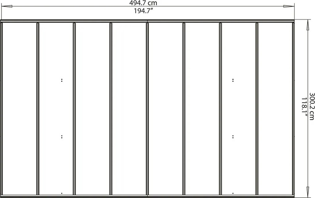 Palram - Canopia Arizona 5000 - hliníkový přístřešek pro auto s obloukovou střechou