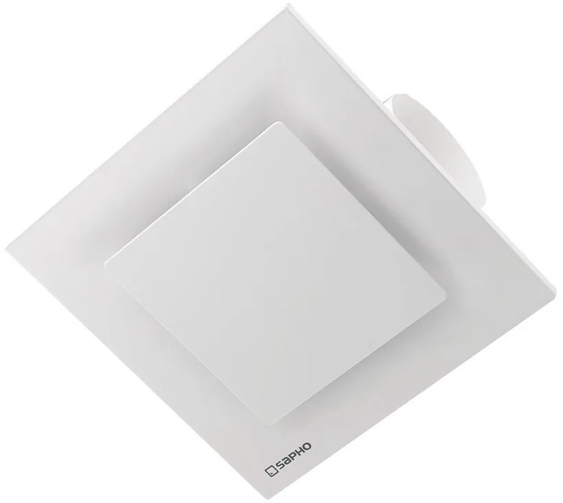 Sapho, TECTO koupelnový stropní ventilátor axiální, 20 W, potrubí 100mm, bílá, TC201