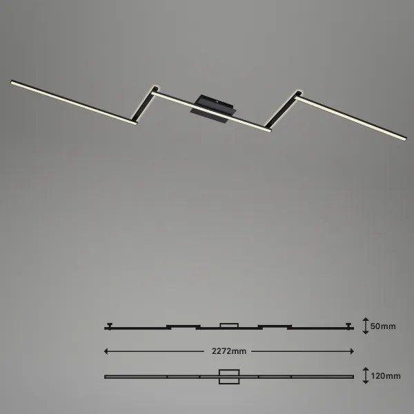 Briloner 3501-015 - LED Přisazený lustr STAFF 5xLED/4,8W/230V černá
