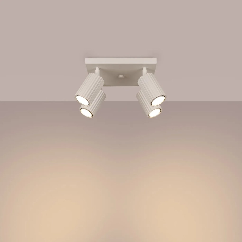 Sollux Lighting Stropní svítidlo KARBON 4 béžové