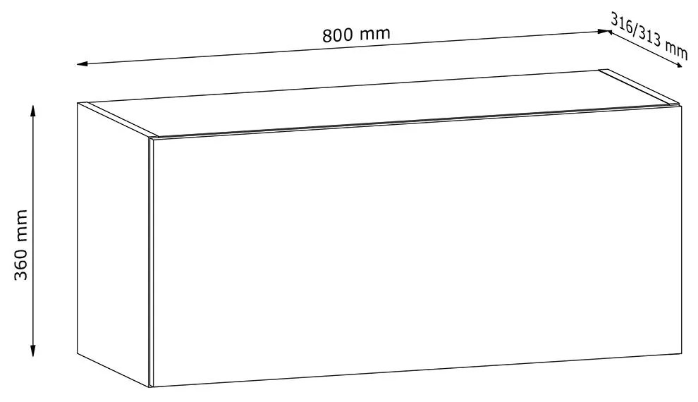 Kuchyňská linka LANGEN ap | 330x210 cm | PUSH OPEN | artisan