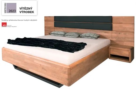 Postel Florencia, čelo oblé čalouněné 180 Domestav F123 Materiál: Buk cink, Barevne provedení: Olej
