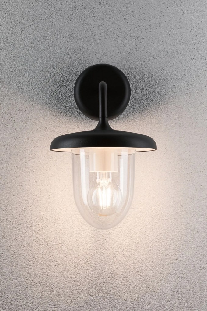 P 94757 Venkovní nástěnné svítidlo Vintario IP44 kruhové 180x250mm max. 20W 230V antracit hliník - PAULMANN