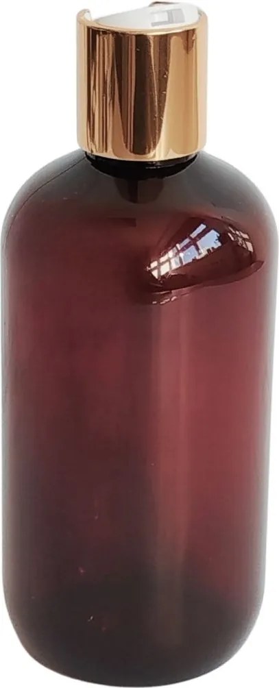 Dávkovač na mýdlo 300 ml hnědý s bílo-zlatým DISC TOP BELA