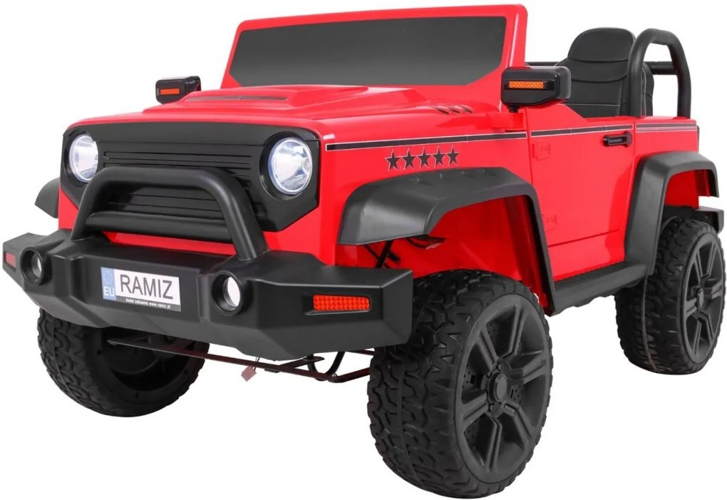 STRONG dětské elektrické auto 4x4 - červená