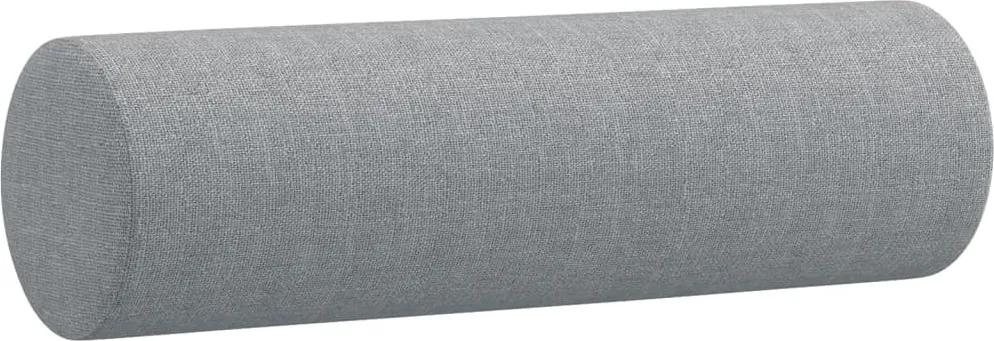 vidaXL 3místná pohovka s polštáři 180 cm textil [3200853] Barva: Tmavě šedá