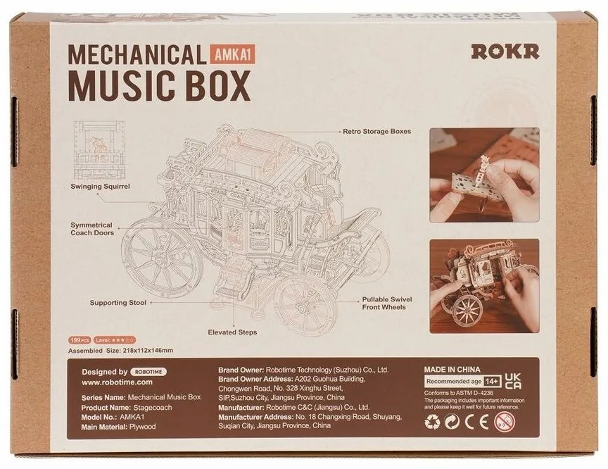 RoboTime 3D skládačka hrací skříňky Dostavník