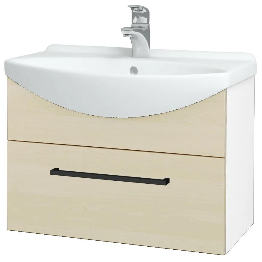 Dřevojas Koupelnová skříň TAKE IT SZZ 65 Varianta: N01 Bílá lesk / Úchytka T01 / N06 Lava