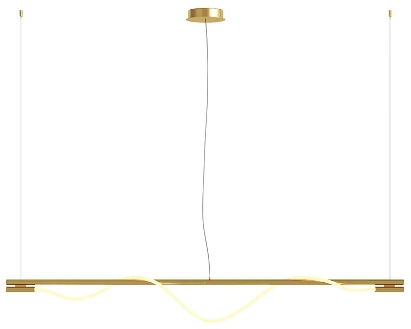 Luxusní zlaté, závěsné svítidlo Maytoni TAU, 140 cm, 30W