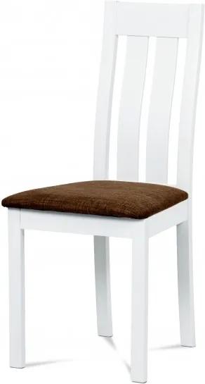 Sconto Jídelní židle BELA bílá/hnědá