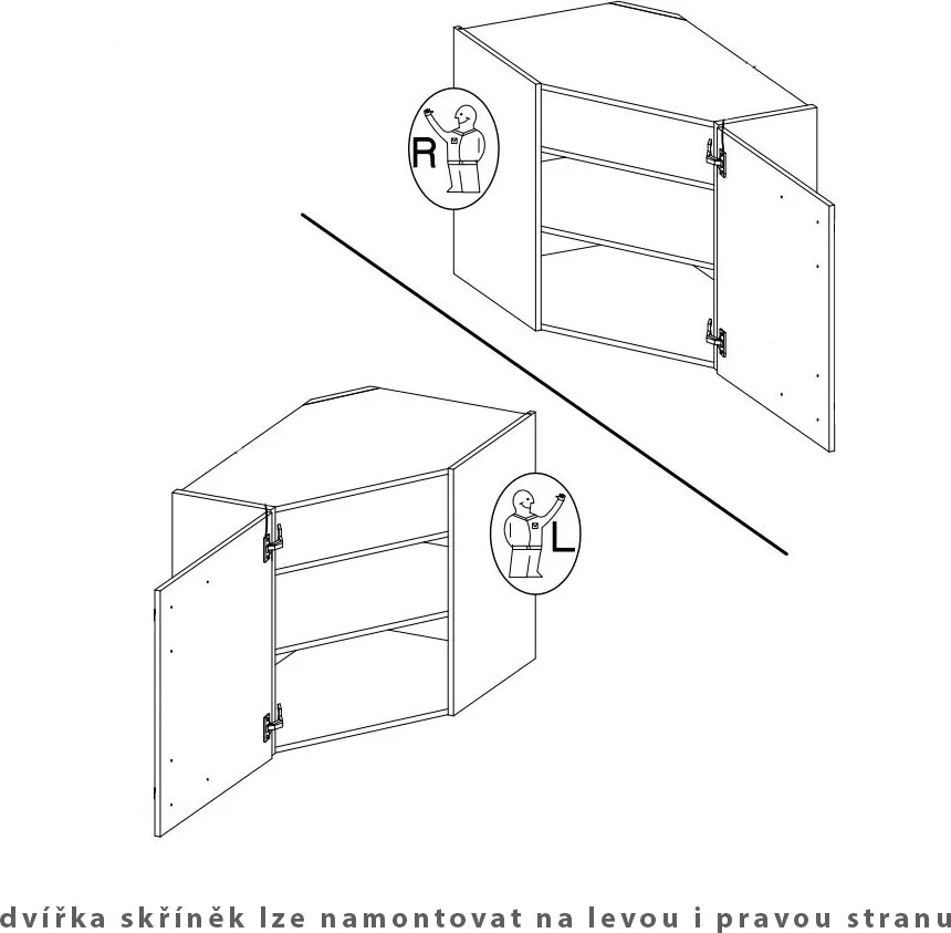 Kuchyňská linka STILO ab | ve tvaru L | 260x320 cm | zásuvky PREMIUM BOX | artisan/bílá