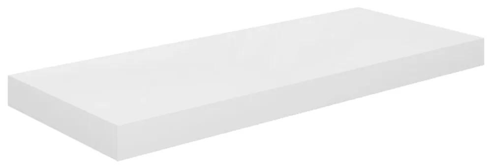 Petromila Plovoucí nástěnné police 4 ks lesklé bílé 60x23,5x3,8 cm MDF