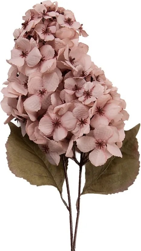 Dekorace umělá květina hortenzie s růžovým květem - 12*12*90 cm