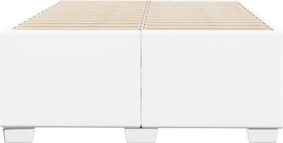 Rám postele bílý 120 x 200 cm umělá kůže 3284553