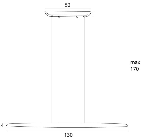MAXLIGHT P0598 - LED Lustr na lanku WOODY LED/25W/230V hnědá/borovice