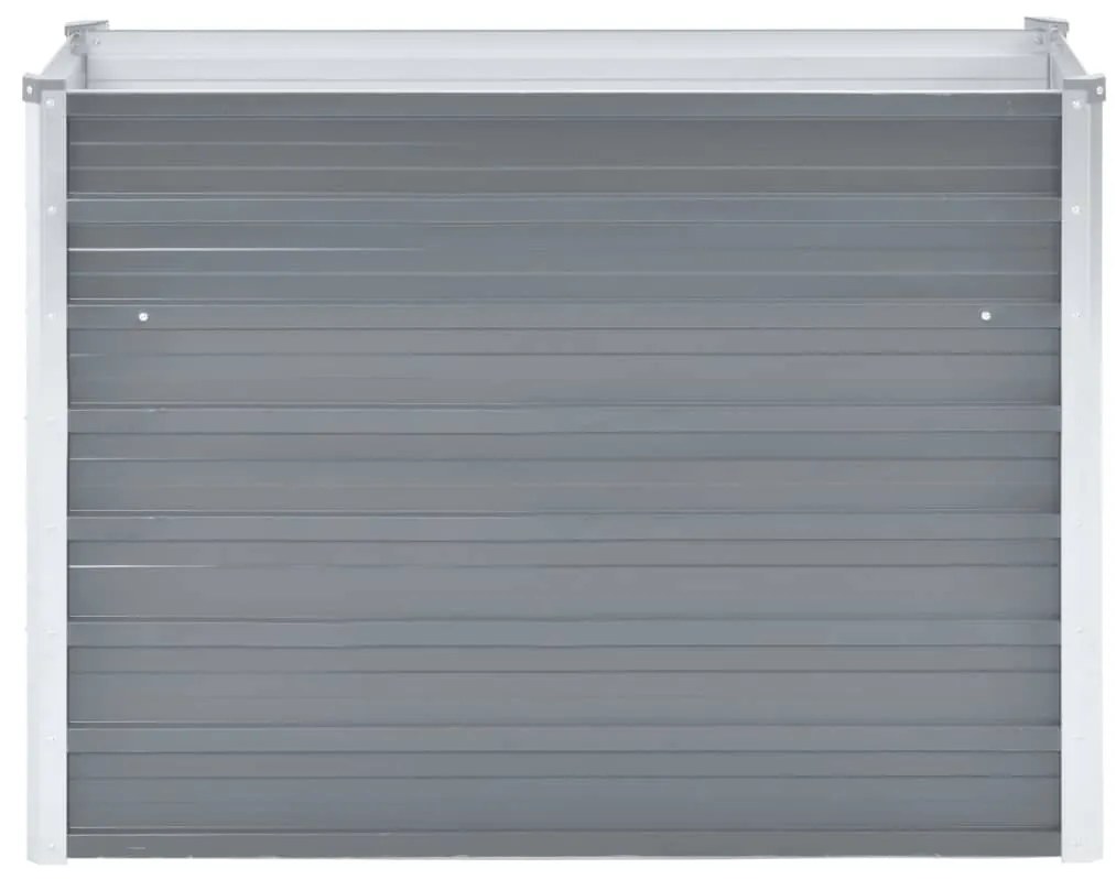 Vyvýšený záhon pozinkovaná ocel 100 x 40 x 77 cm šedý - Default Title