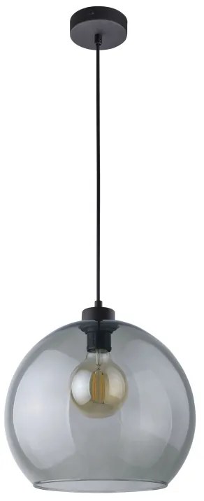 TK LIGHTING Lustr - CUBUS 4292, Ø 30 cm, 230V/15W/1xE27, grafit/černá