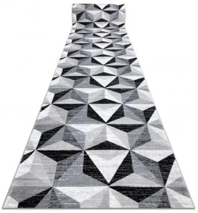 Běhoun ARGENT - W6096 trojúhelníky 3D šedý / černý