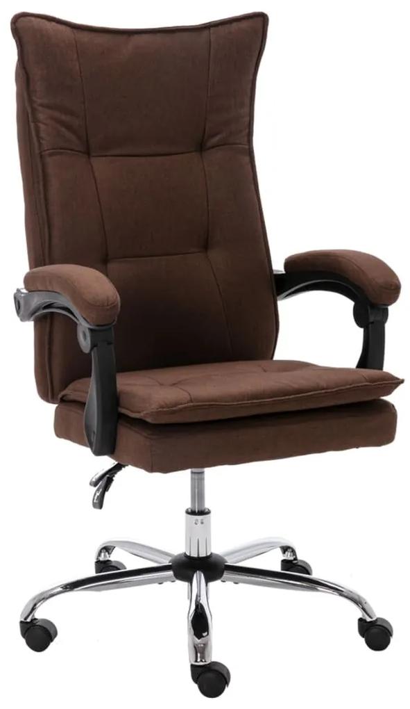 20365 vidaXL Kancelářská židle hnědá textil