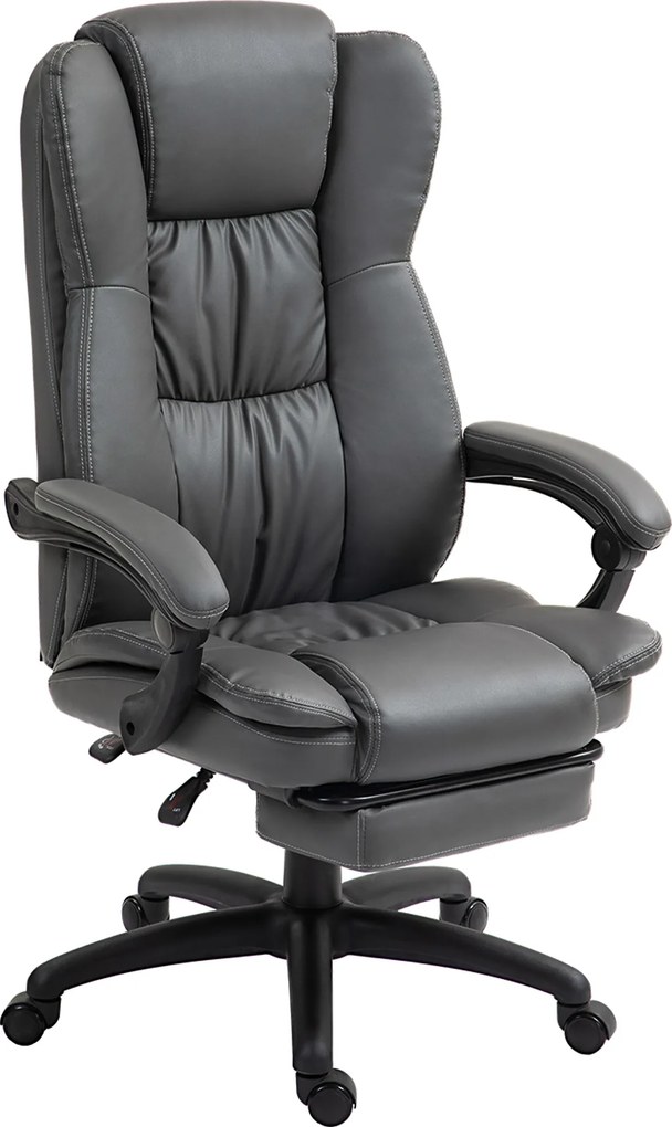 Kancelářská židle Vinsetto manažerská židle otočná židle zvedací s opěrkou hlavy ergonomická židle vibrační kancelářská židle s funkcí polohování mas…