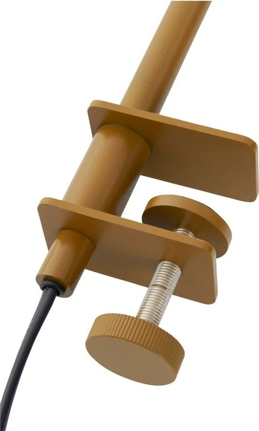 Hnědá kovová stolní lampa s ohybatelnou konstrukcí/s klipem (výška 50 cm) Flexi Torino – Ellos Home