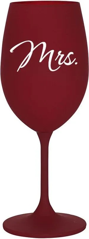 MRS. - bordo sklenice na víno 350 ml