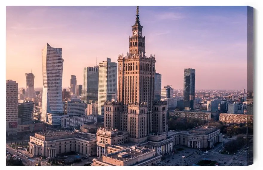 Obraz Panorama Města Varšavy Nedostatek Nedostatek Přírodní plátno 90x60