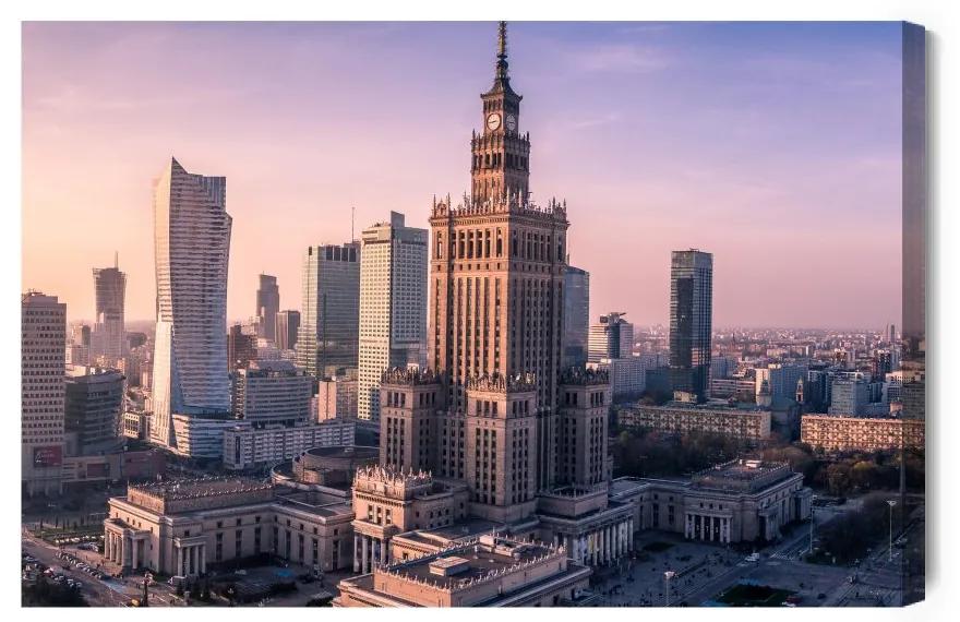 Obraz Panorama Města Varšavy Nedostatek Nedostatek Přírodní plátno 40x30